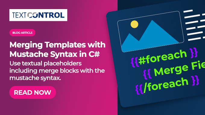 Mail Merge Merging Templates With Mustache Syntax In C