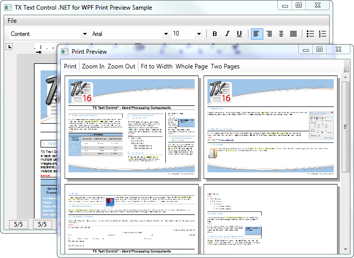 New Sample: Building a Print Preview for TX Text Control .NET for WPF New Sample: Building a Print Preview for TX Text Control .NET for WPF