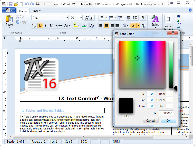 Tx Text Control Net For Wpf Ribbon Preview Sample Released