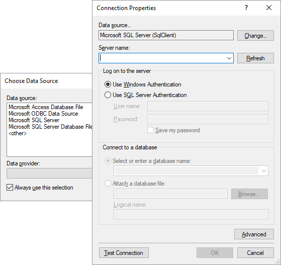 Datasourcemanager Using The Ready To Use Reporting Dialog Boxes