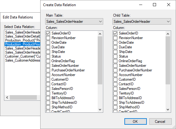 Datasourcemanager Using The Ready To Use Reporting Dialog Boxes