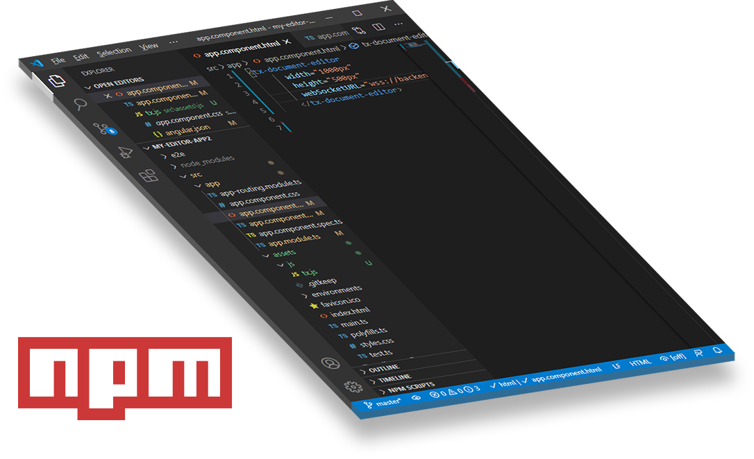Angular Package For Tx Text Control Javascript Web Components Overview