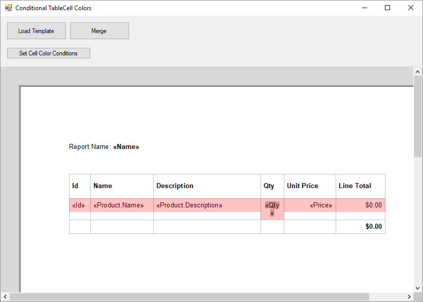 Mailmerge Conditional Table Cell Colors Using Filter Instructions
