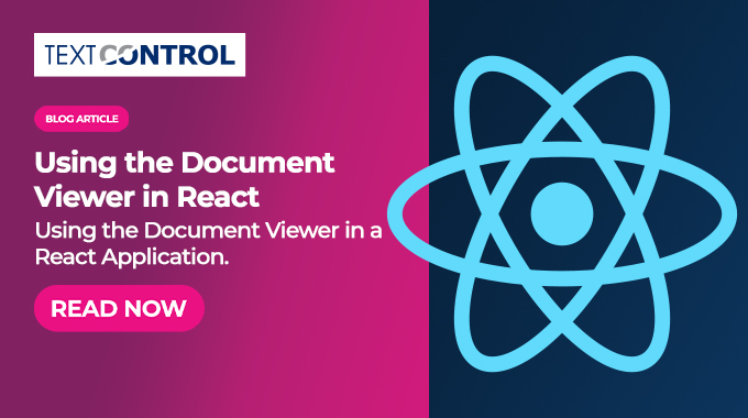 Using The Tx Text Control Document Viewer In A React Application