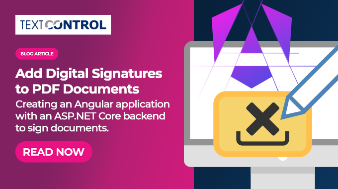 How To Add Electronic And Digital Signatures To Pdfs In Aspnet Core C And Angular
