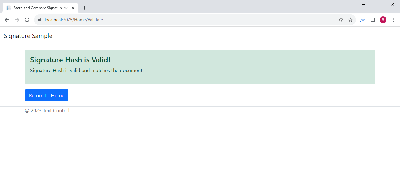 E Sign Validating Signature Hashes Generated From Vector Data In Aspnet Core C
