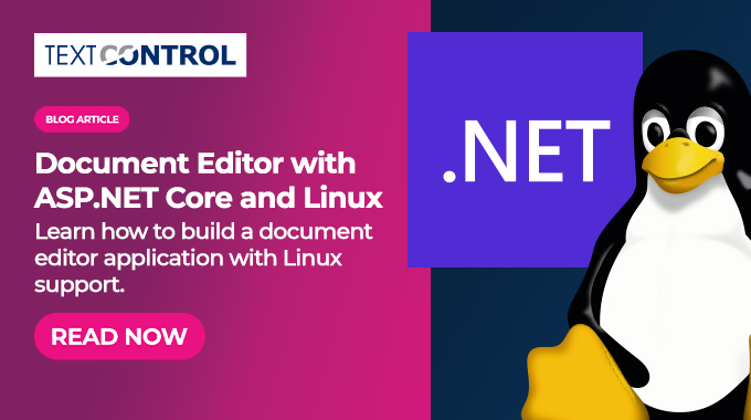 Getting Started Servertextcontrol And Mailmerge In A Net 8 Console Application On Linux With